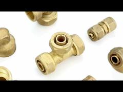 Профессиональные фитинги из латуни Pex Crimp с сертификацией ISO 9001/9002 ISO 14001