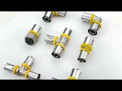 Durable Plumbing Push To Connect Tube Fittings Nickel Plated Brass Press Fittings