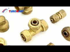 Tubomart Brass ドイツ 快速フィッティング 女性 スクロール スクロール コンプレッサー ガスパイプ 銅 フィッティング 肺フィッティング