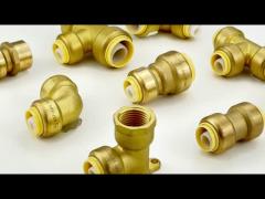 1/2 Inch Brass Push In Fittings PEX Pipe Connector For Reliable Water Supply