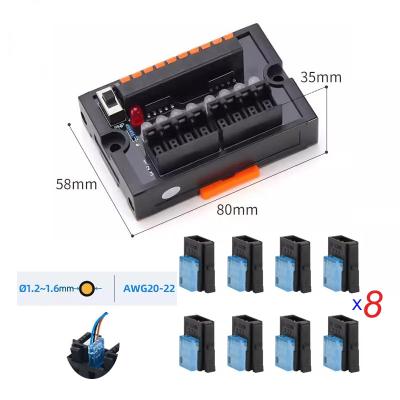 China Proximity Switch Signal Sensor Wiring Distribution Terminal Blocks Breakout Board 8 Ways for sale