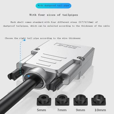China Metal Case DB9 D Sub 9 Pin RS232 Serial Port Connectors to Terminal Blocks Adapter Up to 10A for sale