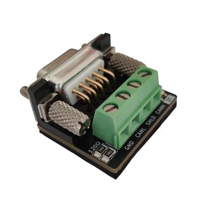 China CAN OPEN Bus Interface to 4pin Female DB9 Adapter Board Compatible with PCAN CIA Standard 120 Ohm Built-in for sale