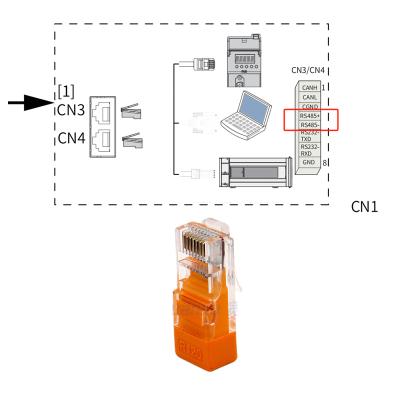 China RJ45 Built-in 120 Ohm Termination Resistor for RS485 Modbus CANopen Communication for sale