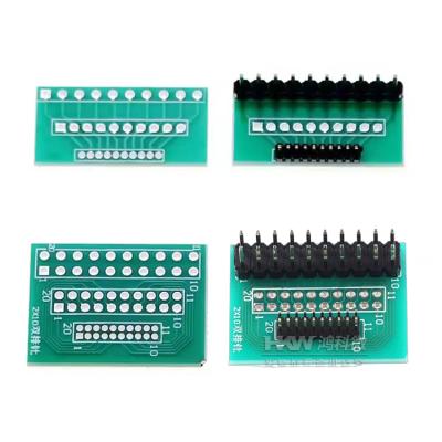 China Pitch 1.27mm to 2.54mm Converter Adapter PCB Breakout Board 10 Pin Single or Dual Row for sale