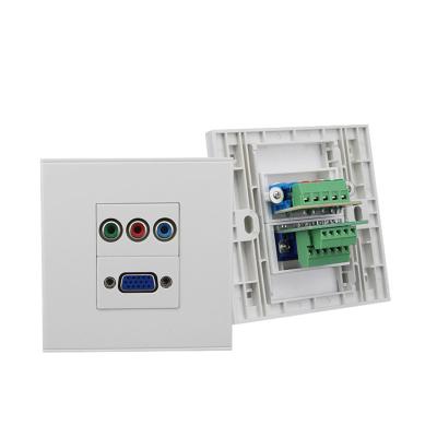 Cina Pannelli 86mm x 86mm dell'incavo del blocchetto terminali dello sbocco del piatto di parete della piastra frontale del porto di VGA avoirdupois in vendita