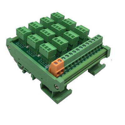 China O sinal do sensor do PLC entrou disposições da placa de conexão 12 dos blocos de terminais do módulo da distribuição à venda