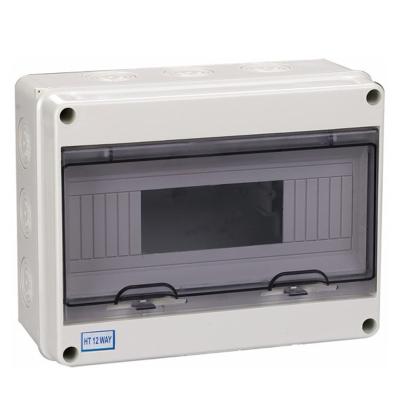 China HT 12 Way IP65 Waterproof Outdoor Electrical Enclosure Distribution Plastic Switch Box for sale