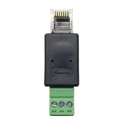 China Homem 8P8C da rede RJ45 a 3 Pin Screw Terminal Block Adapter à venda
