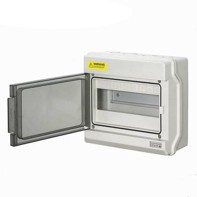 China 9 Way IP66 Waterproof Outdoor Electrical Enclosure Distribution Plastic Switch Circuit Breaker Box for sale