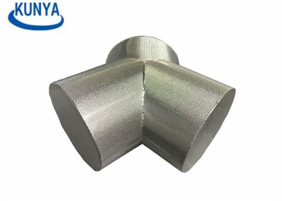 China Poröser nahtloser 0,5 1 5 10 20 30 Mikrometer 304ss gesponnener Mesh Tube Pipe zu verkaufen