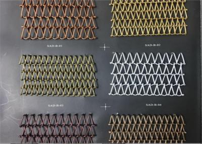 中国 アルミニウム正面のクラッディングのシャワー・カーテンのChainmailの装飾的な金網 販売のため