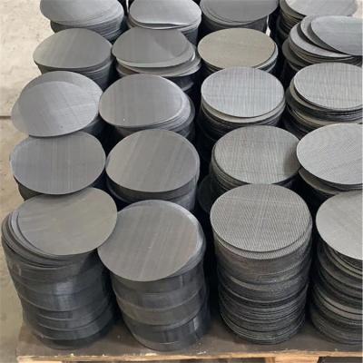 Cina Cavo nero Mesh Disc For Rubber Filter del tessuto olandese 5mm in vendita