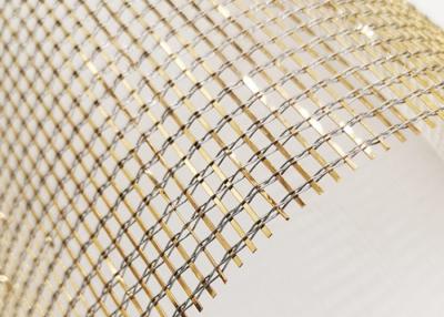 中国 建築壁のクラッディングがガラス芸術を薄板にした0.5mmの装飾的な銅の網を編みなさい 販売のため