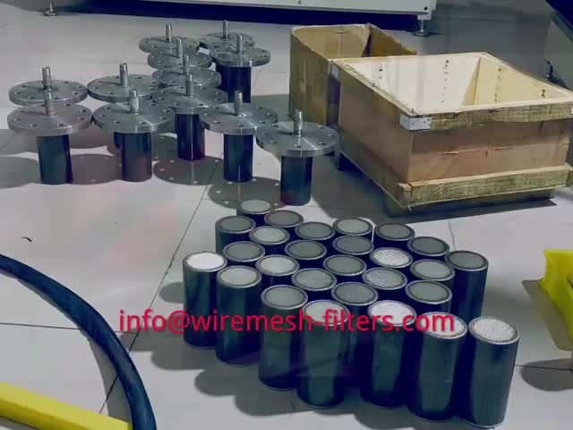Фильтр из цилиндров, синтеризованных из неокислимой стали