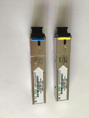 China 1000Base WDM SFP 1310/1550nm 20km 1.25G BiDi SFP with DDM Compatible Huawei and Cisco for sale