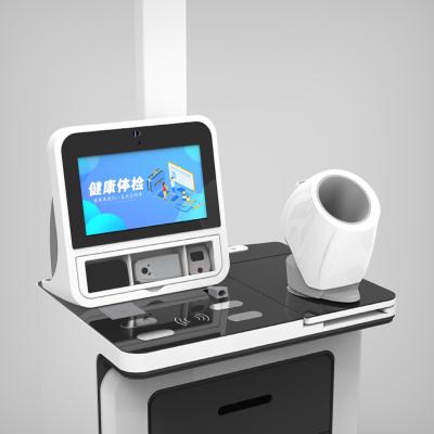China Multi-Function Health Check-up Kiosk for Clinic Data Transmission via Wifi Connection for sale