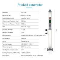 China Accurate Ultrasonic Height Weight Scale with BMI Calculation and Precision Sensor for sale