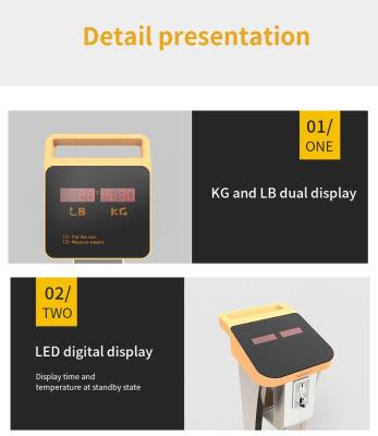 China 2024 Electronic Digital Coin Operated Human Weight Measuring Machine with LED Display for sale