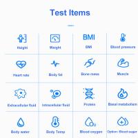 China Steel 19 inch Android Medical Body Checking Machine with Advanced Multi Parameters for sale