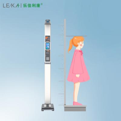 China Convenient Blue Ultrasonic Height Weight Bmi Scale 33*46*230cm for Quick Measurements for sale