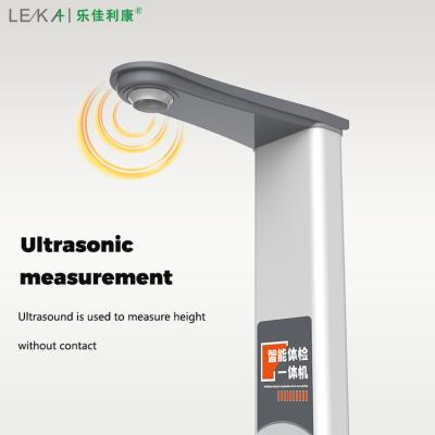 Cina Scala del grasso corporeo a colori personalizzati da 200 kg con altezza ultrasonica peso Bmi e display LCD in vendita