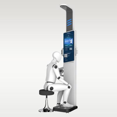 Cina 10.2" Analisatore di salute del grasso corporeo a schermo LCD touch per costruzioni in acciaio di centri fitness in vendita