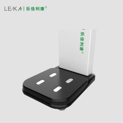 China Steel LCD Display 500kg Ultrasonic Body Fat Analyzer Height and Weight Digital Scale Overall Size 33*55*235 for sale