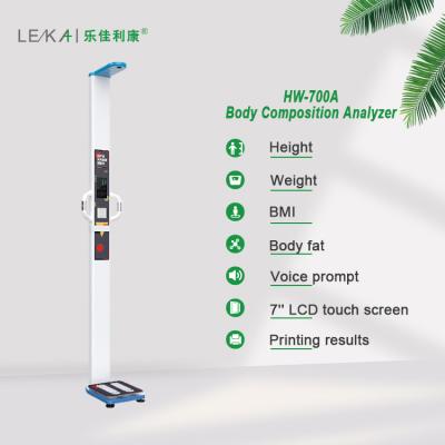 China Ultrasonic Body Composition Analyzer Scale for Height Range 60-200cm Division 0.1cm for sale