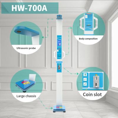 China Ultrasonic Body Composition Analyzer Scale for Height Range 60-200cm Division 0.1cm for sale