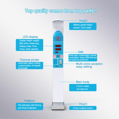 China Customized Support for Software Reengineering in Coin-Operated Height Weight Scale for sale
