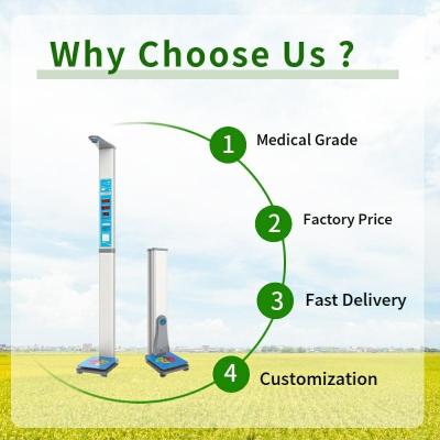 China Electronic Weight Scale Machine for Hospitals Ultrasonic Height and BMI Vending Scale for sale