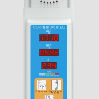 China Aanpasbare HW-600 munt bediende digitale hoogte meet schaal 45 kg G.W. Te koop