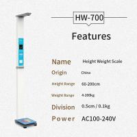 China LED/LCD Display Digital Height Weight BMI Scale Machine for Body Composition Analysis for sale