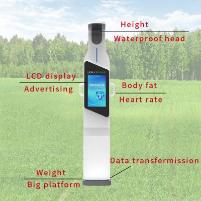 China LCD-scherm Ultrasone hoogte- en gewichtsschaal voor lichaamssamenstelling Te koop
