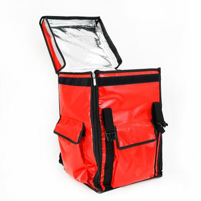 China 10 * 10 * 10 inch niet-geweven geïsoleerde koeler voedsel verzendzak rugzak met aluminium folie bekleding Te koop