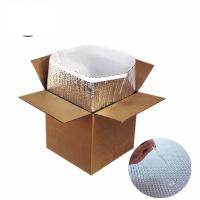 China Customizable Fish Box Liners Thermal Insulation Container Liner with Pearl Wool Inside for sale