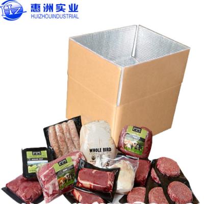 Cina Scatola di cartone ondulato isolato gelato freddo ghiacciole imballaggi alimentari spedizione scatola di pranzo termicamente isolato in vendita