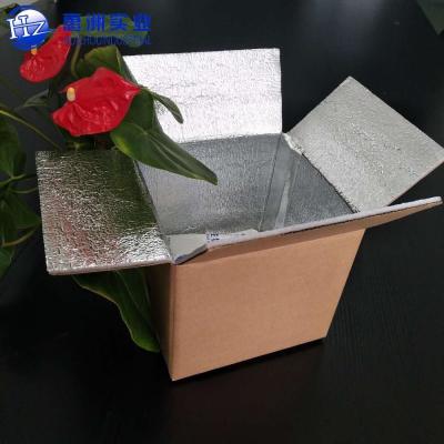 Cina Imballaggio isolante in foglio di alluminio Cartone Caviale Cioccolato Trasporto HZ-XPS in vendita