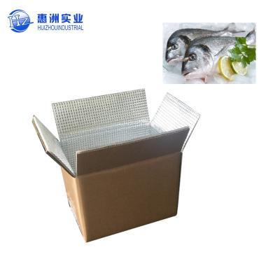 China Caixa de papel revestida com folha de alumínio para entrega térmica de bolos vegetais frutas alimentos Caixa térmica à venda