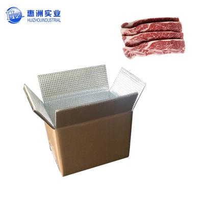 China Caixa de papel revestida com folha de alumínio para entrega térmica de bolos vegetais frutas alimentos Caixa térmica à venda