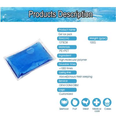 China IJswijn Bier Water Cold Gel Pack voor aangepaste geneesmiddelenopslag therapie Te koop