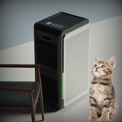 Китай Интеллектуальный очиститель воздуха для домашних животных с автоматическим управлением и таймером для простого использования и регулировки скорости очистки продается