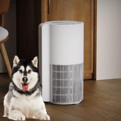 China Tuya Control Small Room Pet Air Purifier For Hair And Mold Three Fan Speed Te koop