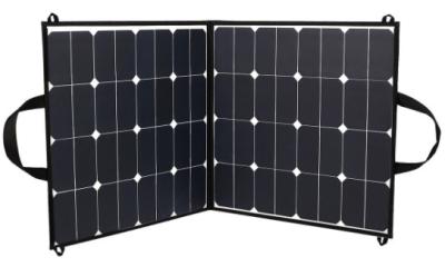China Sunpower 100 Watt Foldable Solar Panel Dual Array IP67 With Anderson Connector for sale