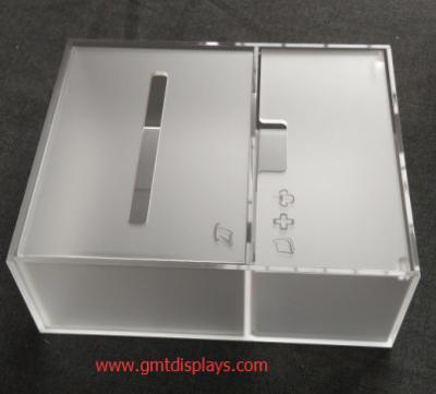 China 2017 New Design Acrylic Napkin Paper Holder Case Frost Perpex Facial Tissue Box Lucite Tissue Box for sale