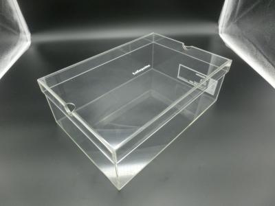 China Fashion Plexiglass Display Shoe Case / Plastic Acrylic Shoe Box Storage Organizer for sale