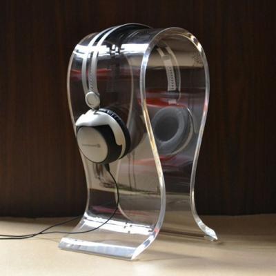 China Wholesale Clear Acrylic Headset Display, Acrylic Headphone Stand, Acrylic Headset Stand Holder for sale