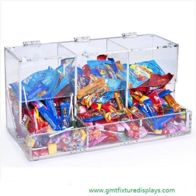 China Acrylic Candy Box Candy Bin Candy Display Bulk Candy Display Case for Retail Store or Supermarket for sale