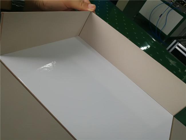 Cardboard Rigid Box Stapling Machine / PLC Control Machine High Efficiency 1